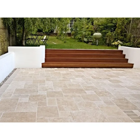 Romano Travertine Mix 1,2 Cm Frensh Pattern Set