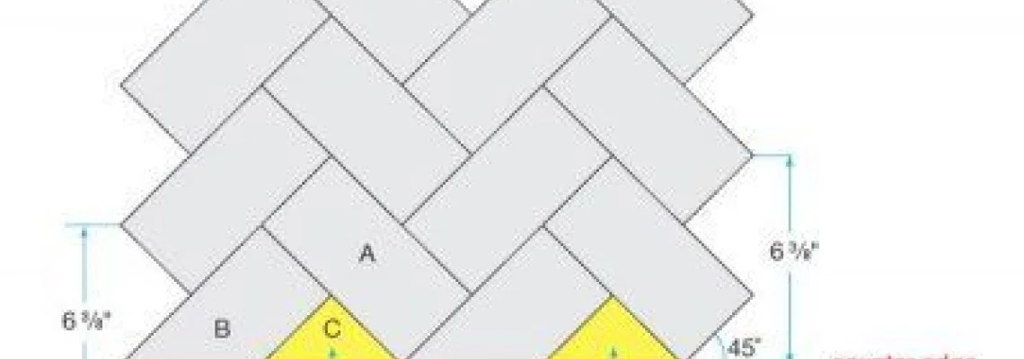 How To Create a Herringbone Tile Pattern